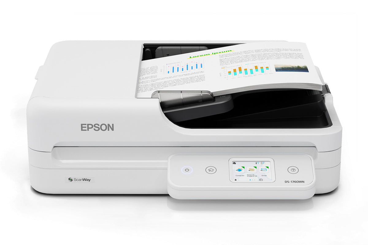 Epson DS-1760WN Network Flatbed Color Duplex Document Scanner with Wir
