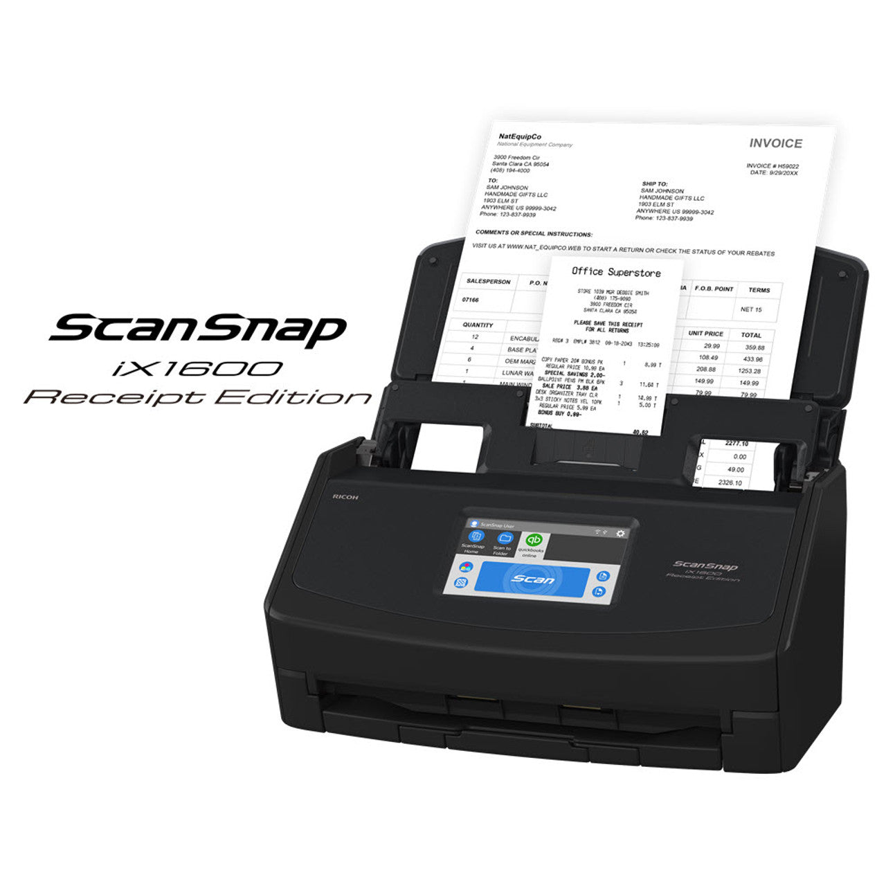 Ricoh ScanSnap iX1600 - Receipt Edition